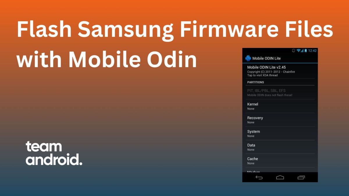 Download Mobile Odin: Flash Samsung Firmware Without PC