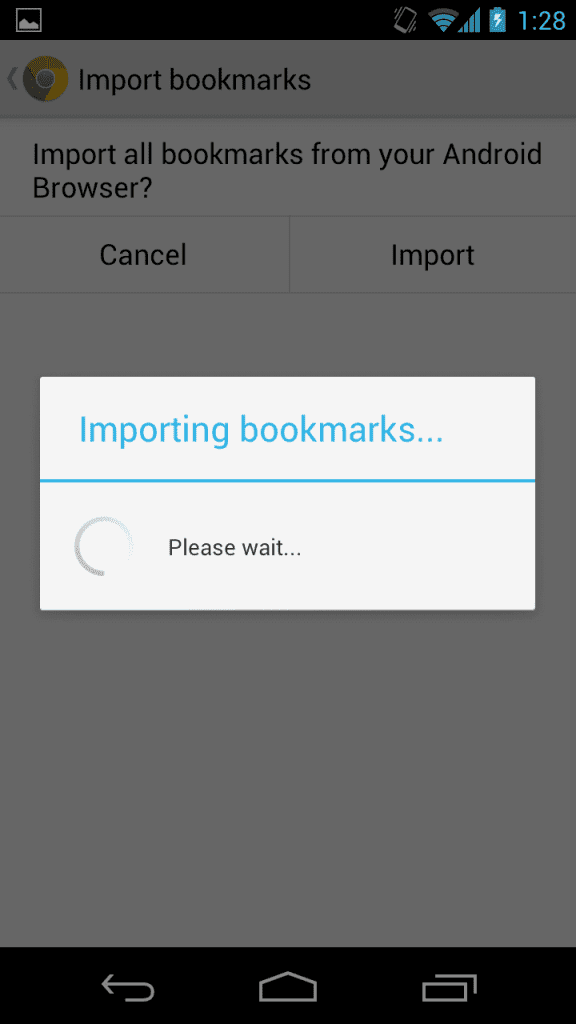 How to Import Bookmarks to Chrome for Android from Android Browser