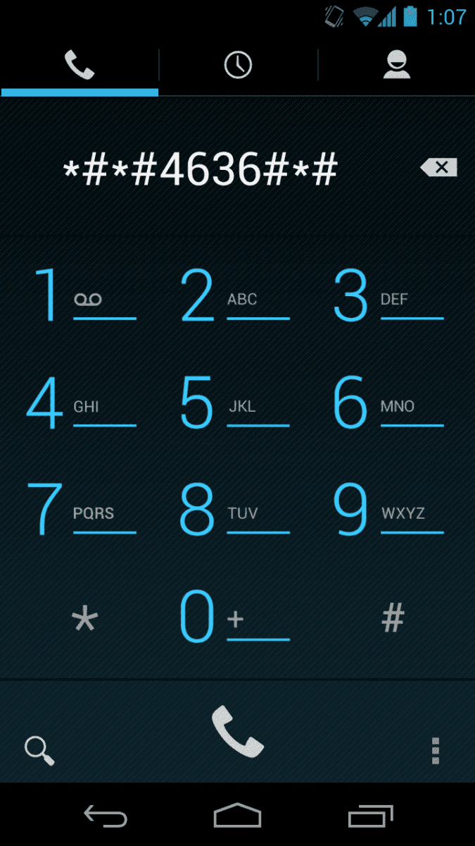 Android Secret Dial Codes - List of 32 Android Codes
