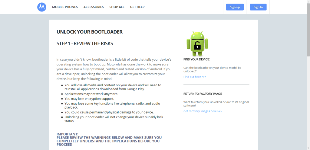 HOW TO: Unlock Bootloader of Moto / Motorola Devices