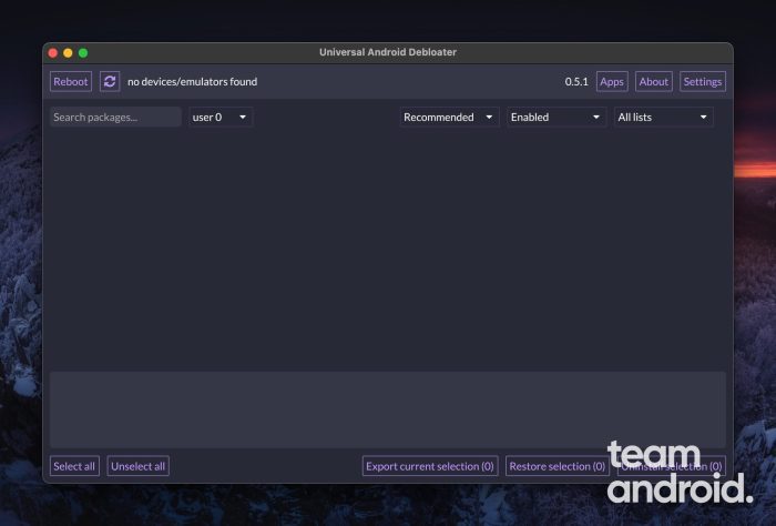 Download Universal Android Debloater GUI | Remove Bloatware
