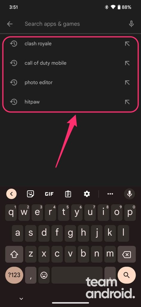 How to Delete Google Play Search History on Android and Web