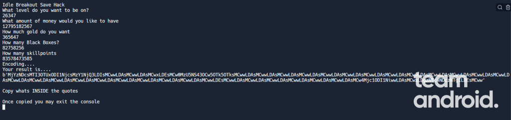 Idle Breakout Codes, Hacks and Import Codes